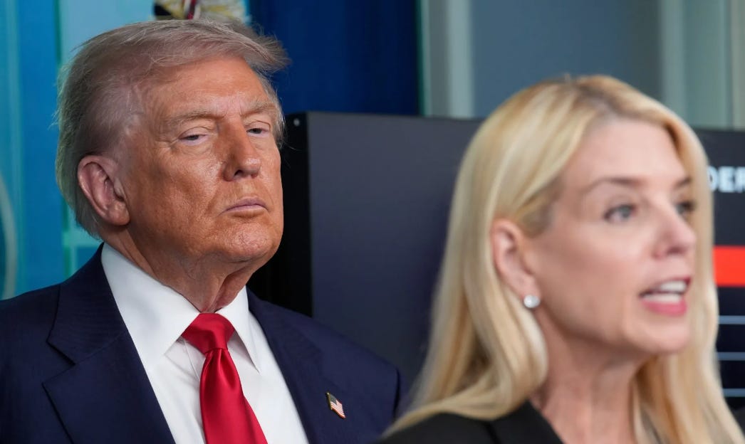 Trump's anger with Pam Bondi grows as his revenge prosecutions continue ...