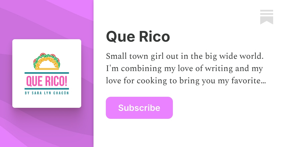 Que Rico | Sara Lyn Chacon | Substack