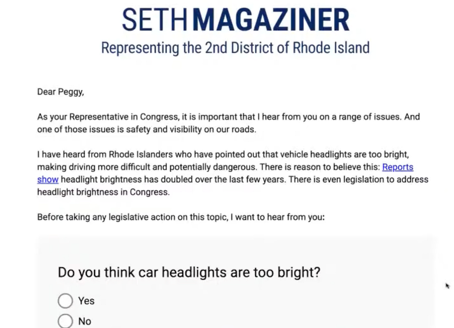 Blinded by the (Head)Lights??