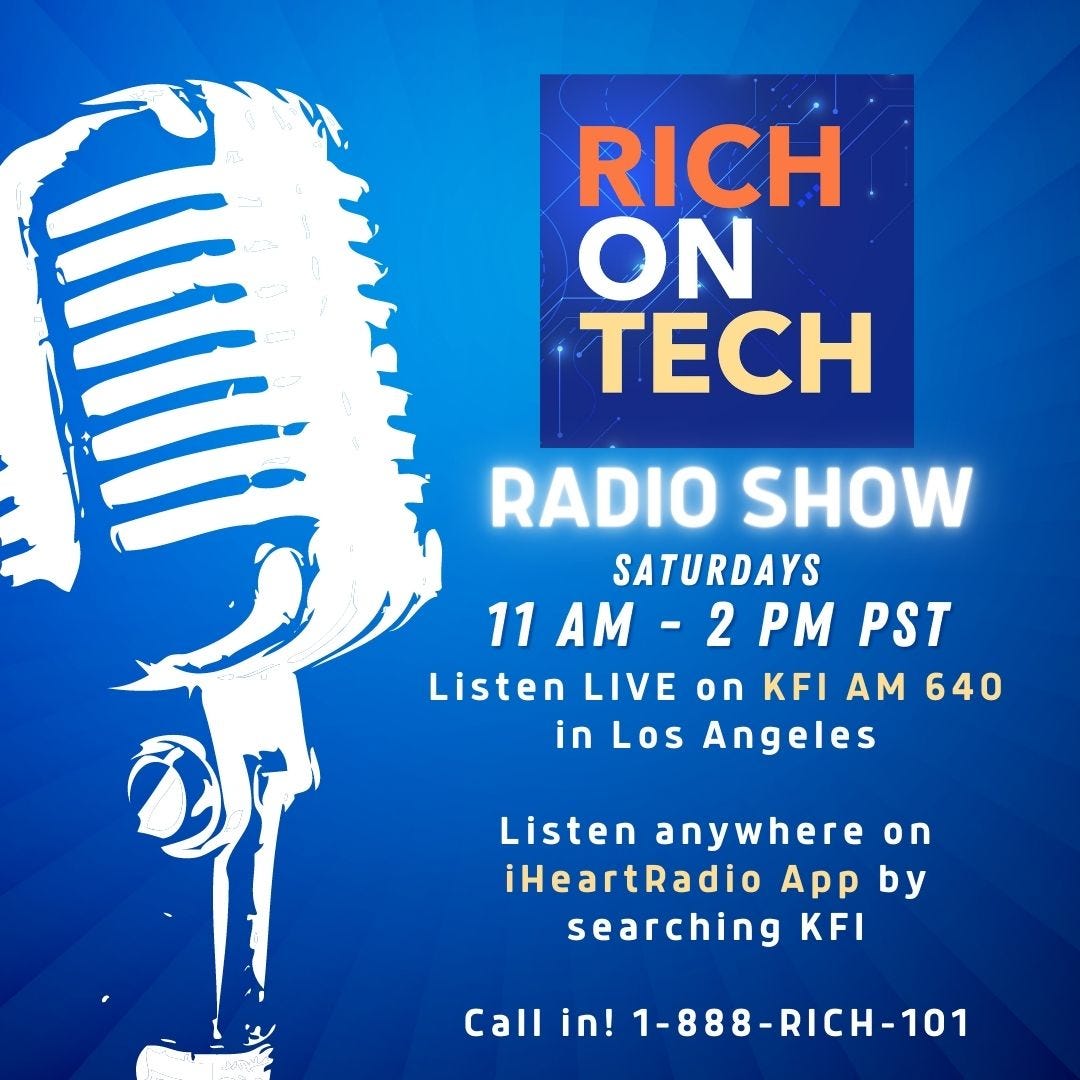 Rich On Tech Episode 176 - May 30, 2026 - by Rich DeMuro