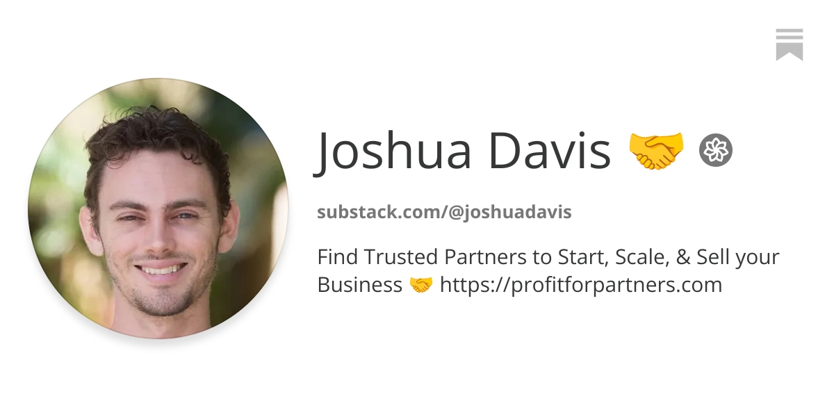 Joshua Davis 🤝 | Substack
