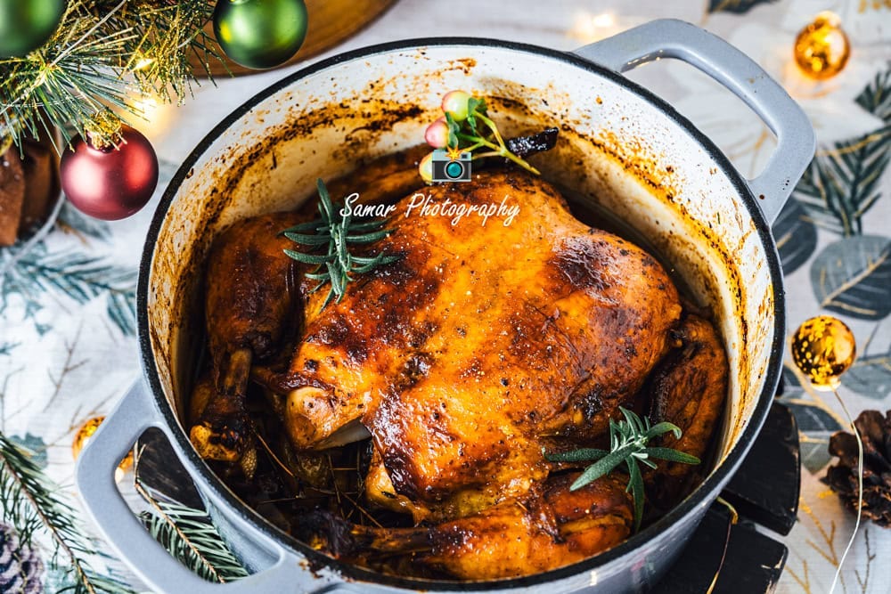 Recette poulet rôti au cidre de pommes