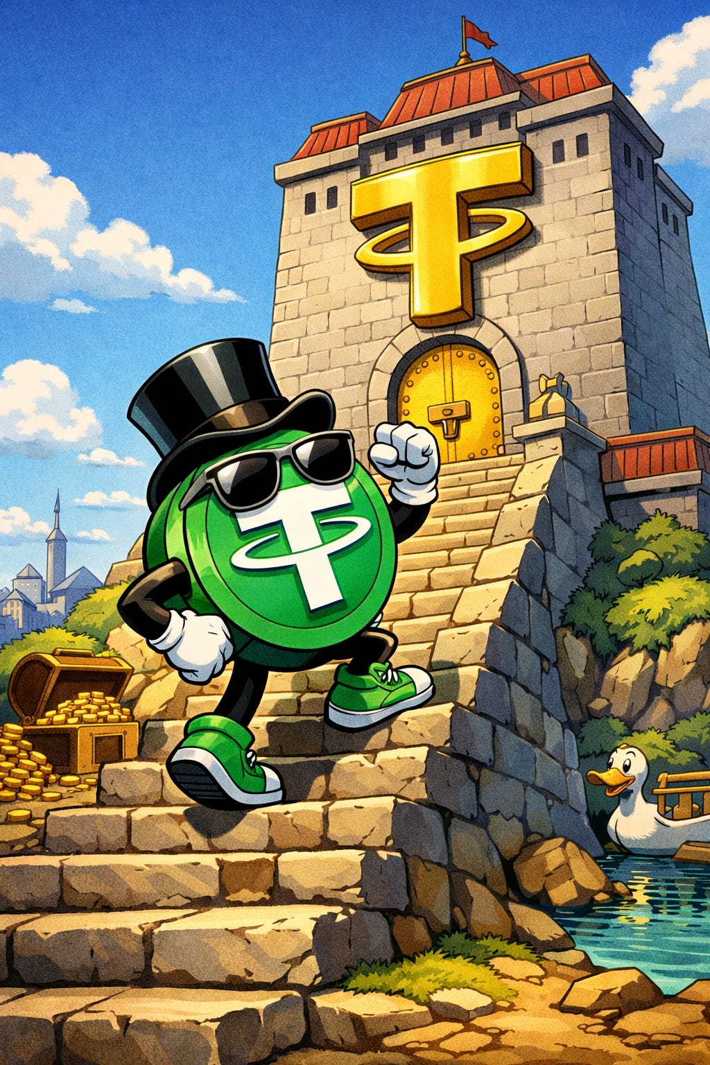 Il castello di Tether è sempre più grande. Resisterà grazie ai suoi ...