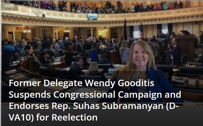 Former Delegate Wendy Gooditis Suspends Congressional Campaign and ...