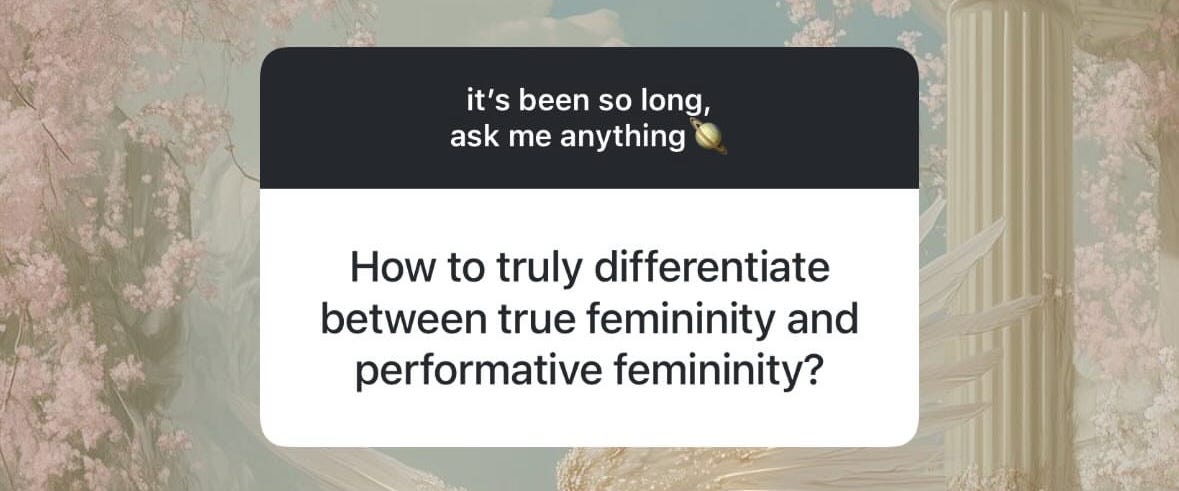 how to tell if it’s performative femininity