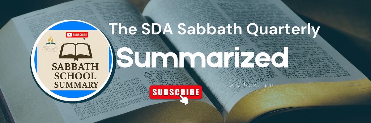 Sabbath School SUMMARY | Substack