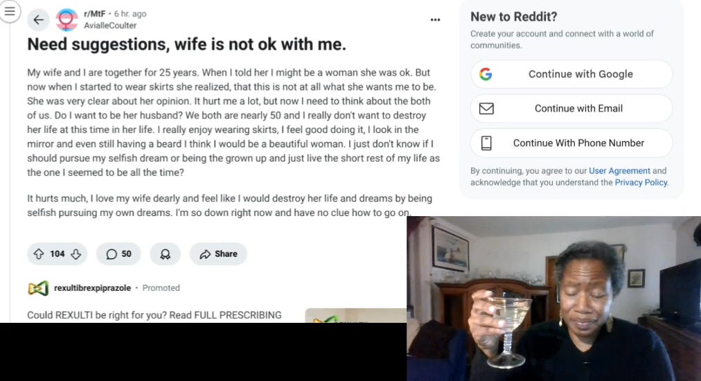 TROON CHOOSES HIS PEEN OVER HIS WIFE! - by Karen Davis