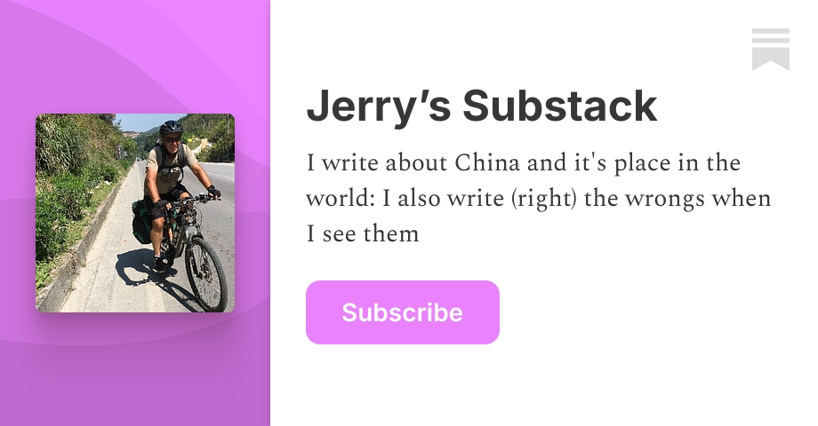 Jerry’s Substack | Jerrys take on China | Substack