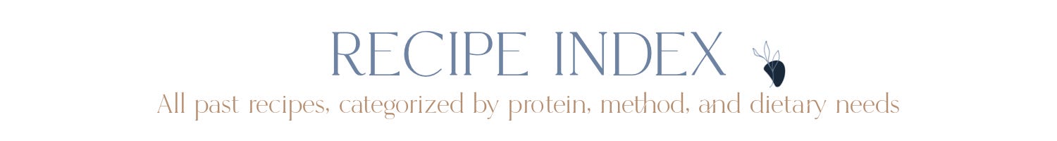 Recipe Index - Make It Good with Danielle Walker