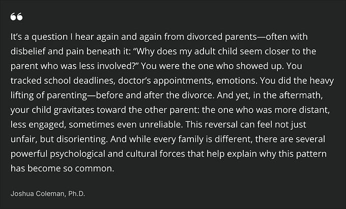 Joshua Coleman, Ph.D. (@joshuacolemanphd): "Check out my new post about ...