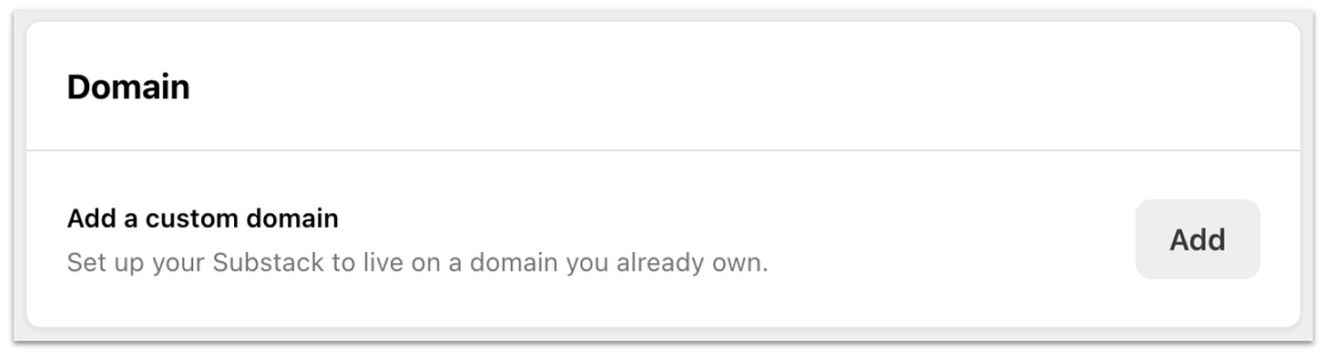 How Use a Custom Domain with Substack