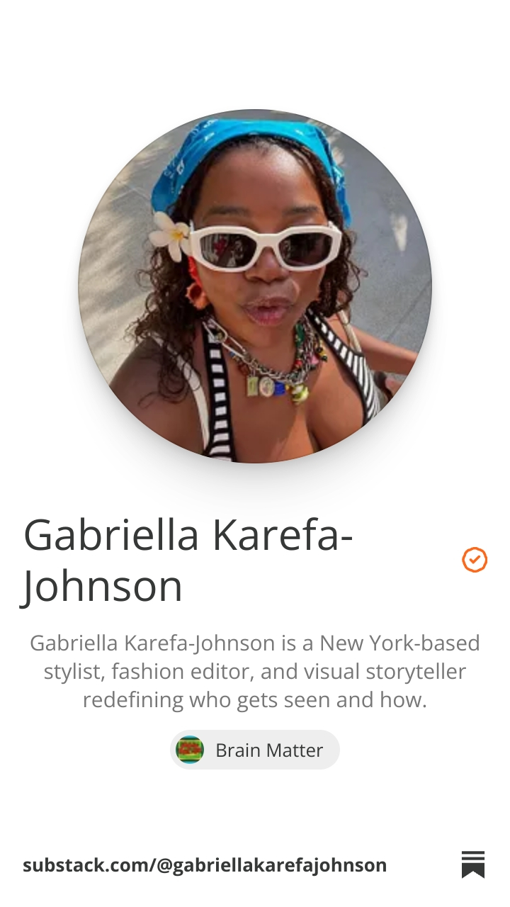 Gabriella Karefa-Johnson | Substack