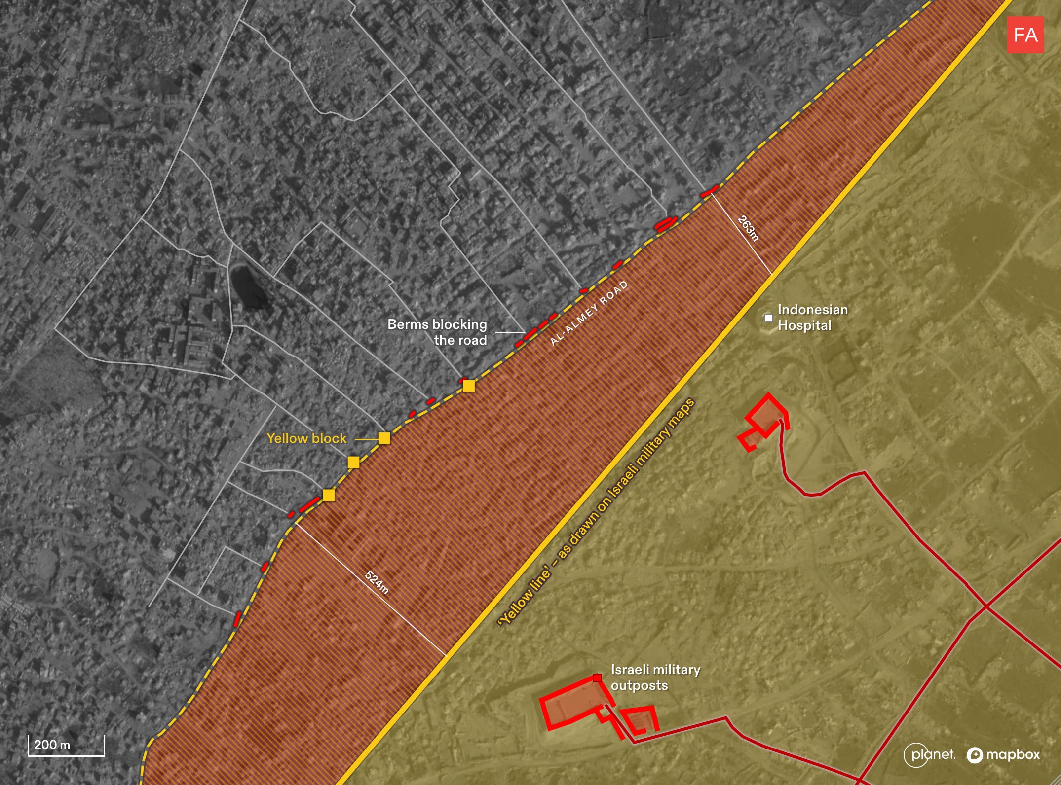 Israel Is Turning the Yellow Line Splitting Gaza into a Physical Barrier