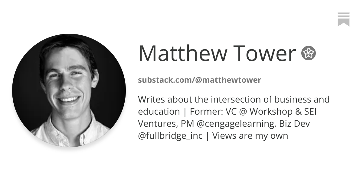 Matthew Tower | Substack