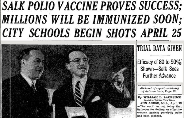 The Cutter Incident of 1955: A Polio Vaccine Tragedy