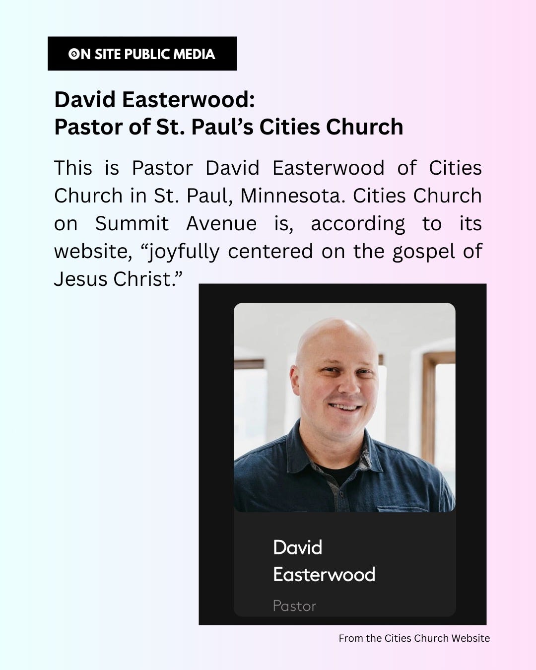 Is St. Paul Pastor David Easterwood also the local ICE Field Office ...
