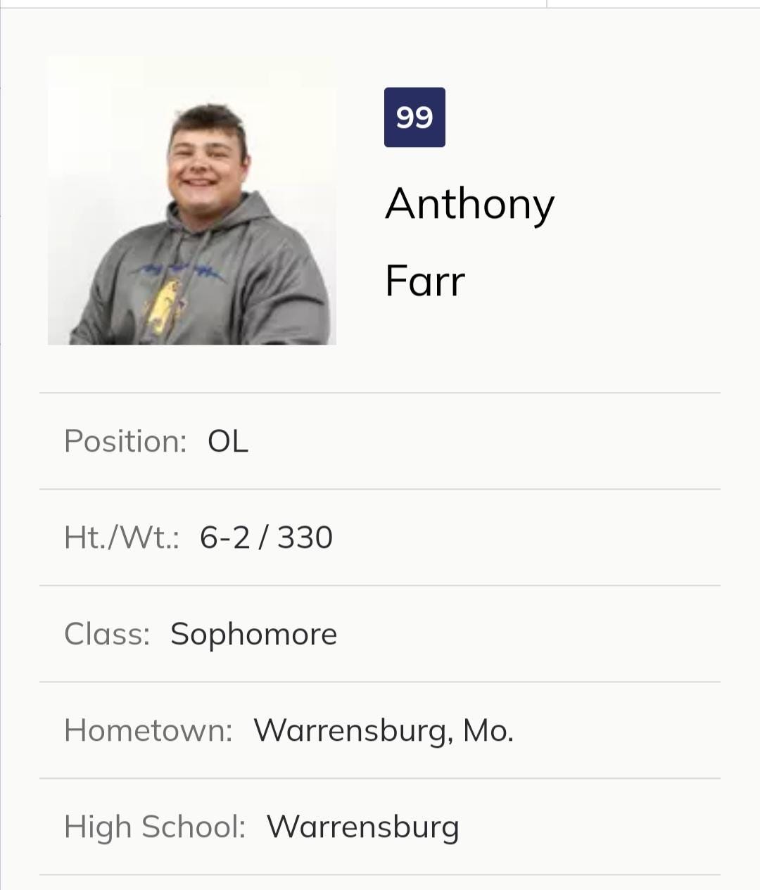 Highland CC's Tony Farr picks up his first offer from UAPB