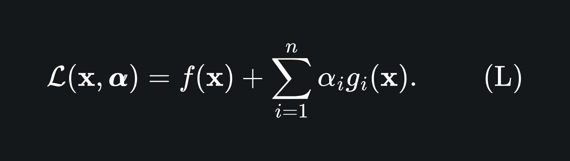Optimising the Support Vector Machine using Lagrange multipliers (step ...
