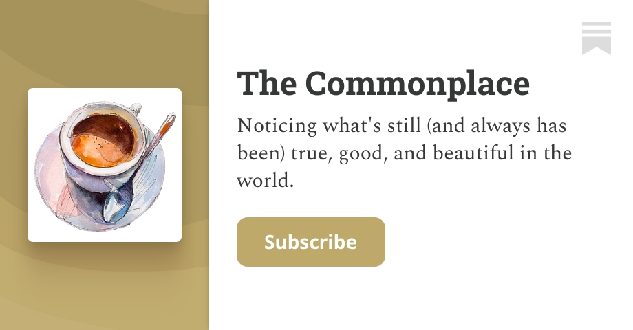 The Commonplace | Tsh Oxenreider | Substack