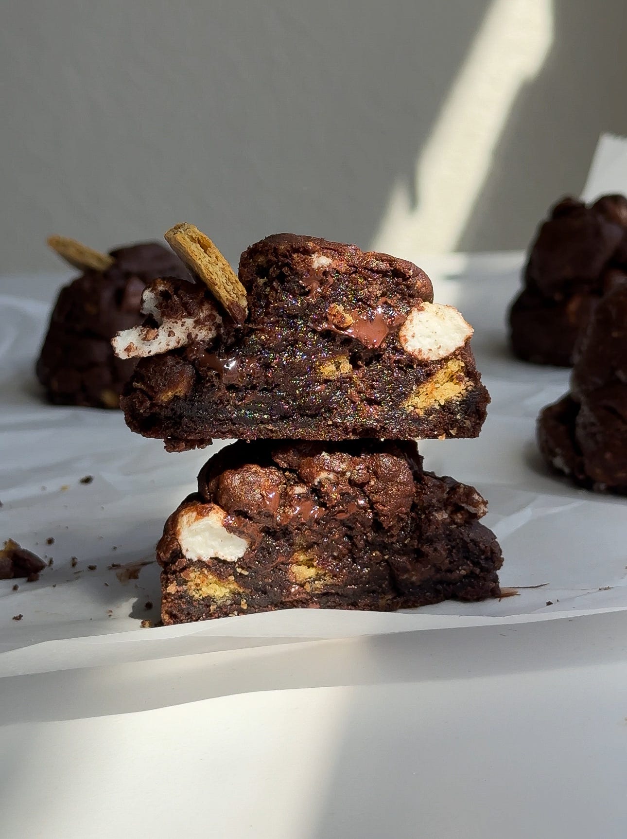 double chocolate smores cookie - by michelle kim - daldal