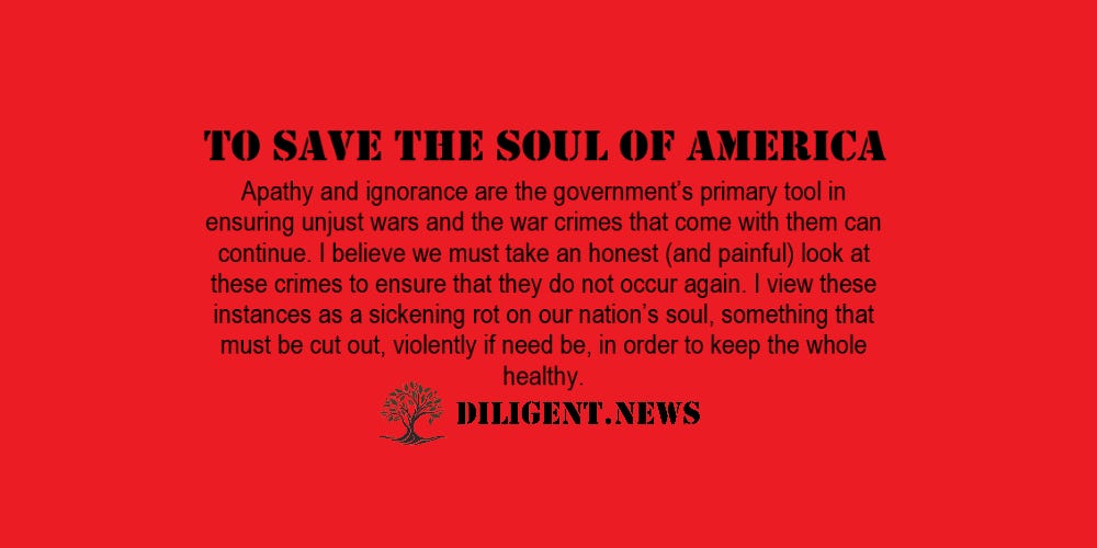 To Save the Soul of America - by Eomar - Diligent News