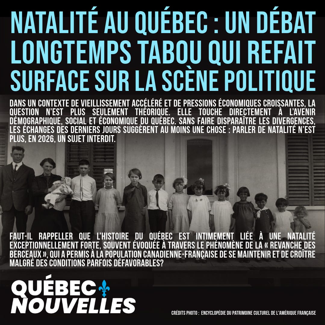 Natalité au Québec : un débat longtemps tabou qui refait surface sur la ...