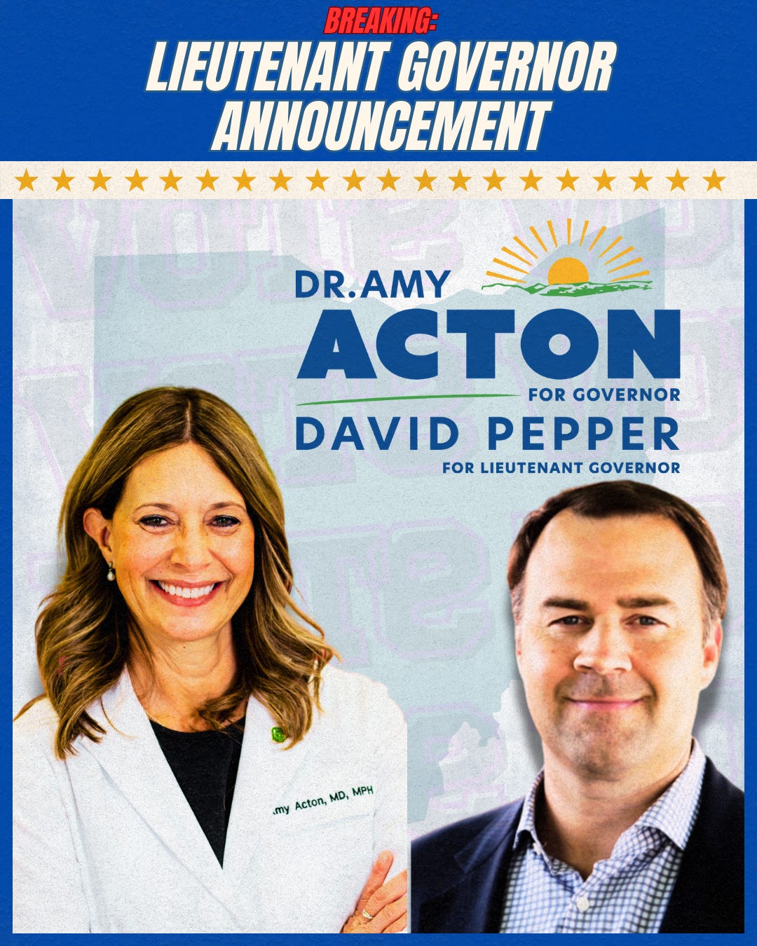BREAKING: Amy's pick for Lieutenant Governor - by Amy Acton