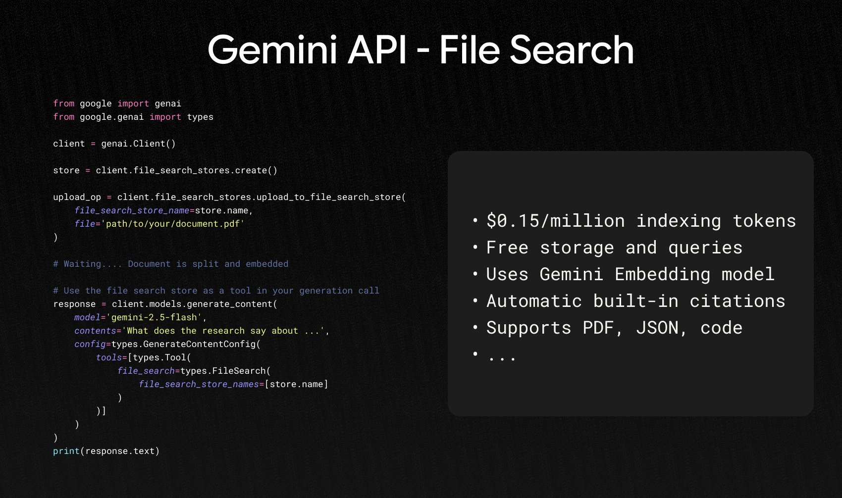 Google Gemini RAG with New File Search Tool: RAG-Grounded AI Gets Smarter, Faster, and Cheaper