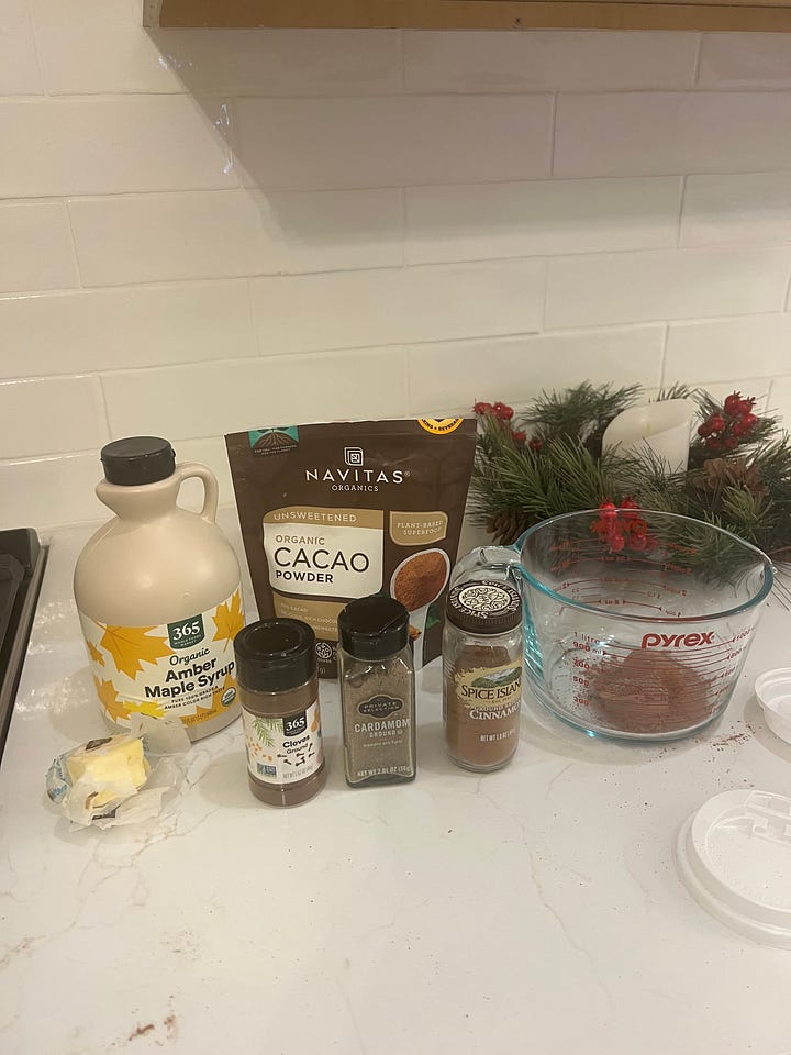 Holiday Give Away, Chai Hot Chocolate, & "Life Timelines"