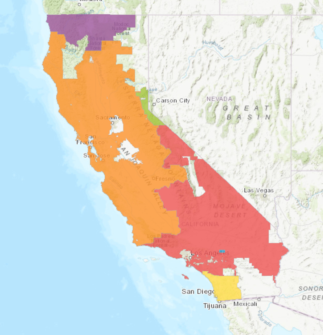 Comparing PG&E to CCAs and POUs