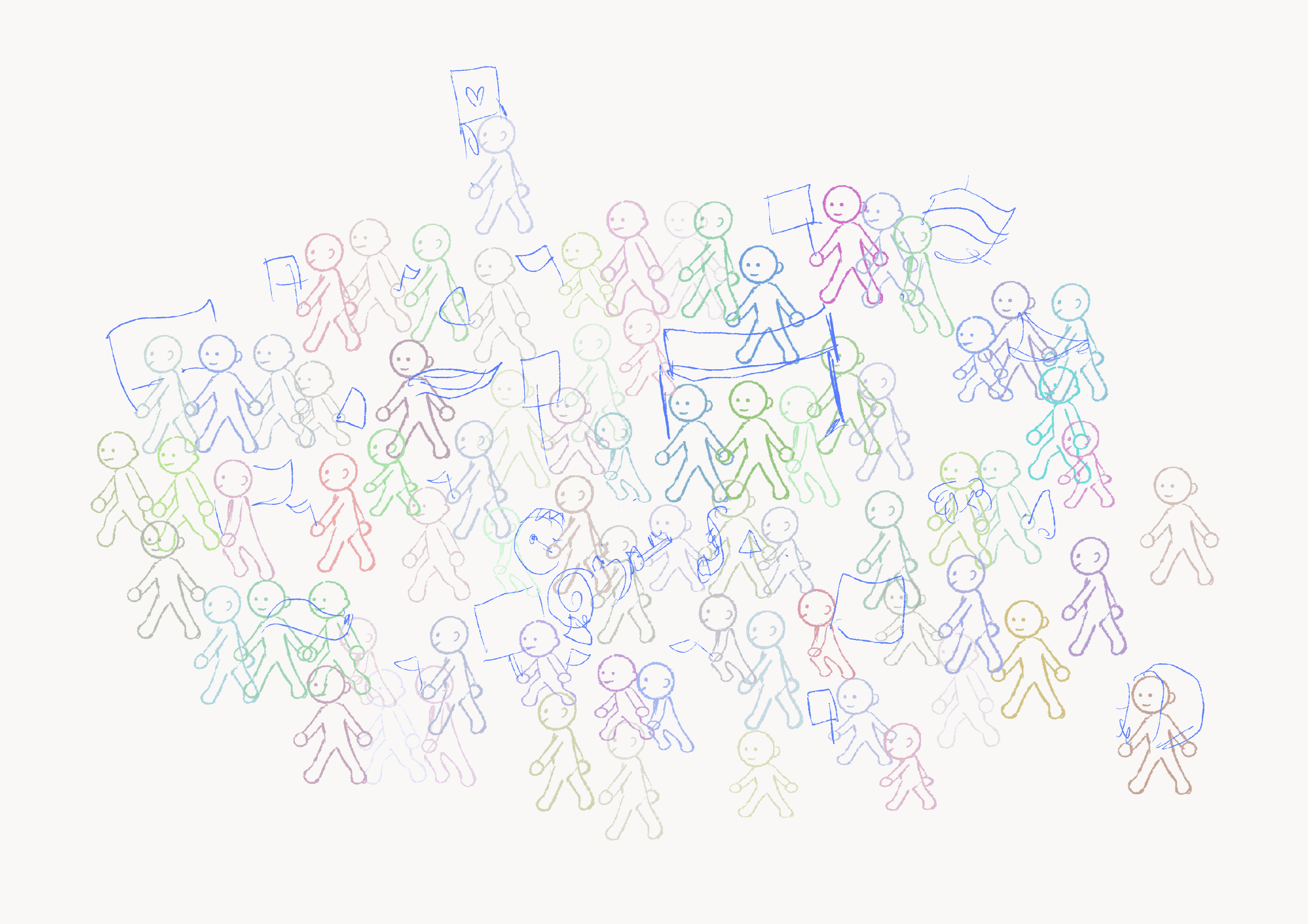 Sunday Spread 25: how to draw crowds - by Leanimation