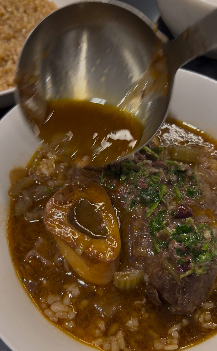 SOS (save our soup) + beef shank stew recipe