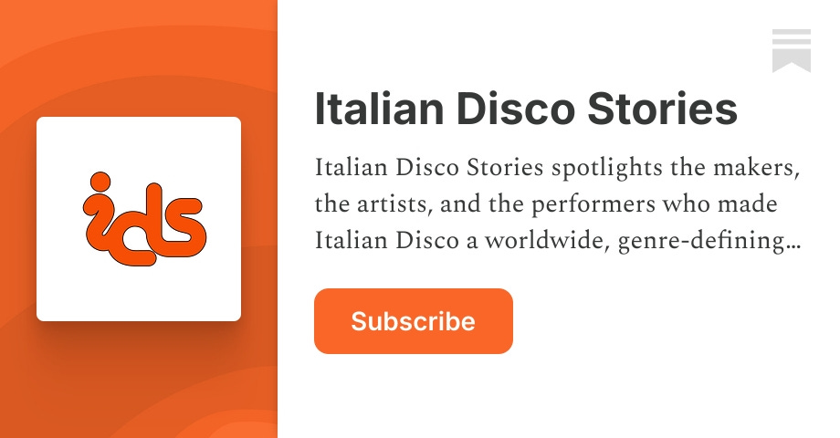 Italian Disco Stories | Disco Bambino & Angelica Frey | Substack