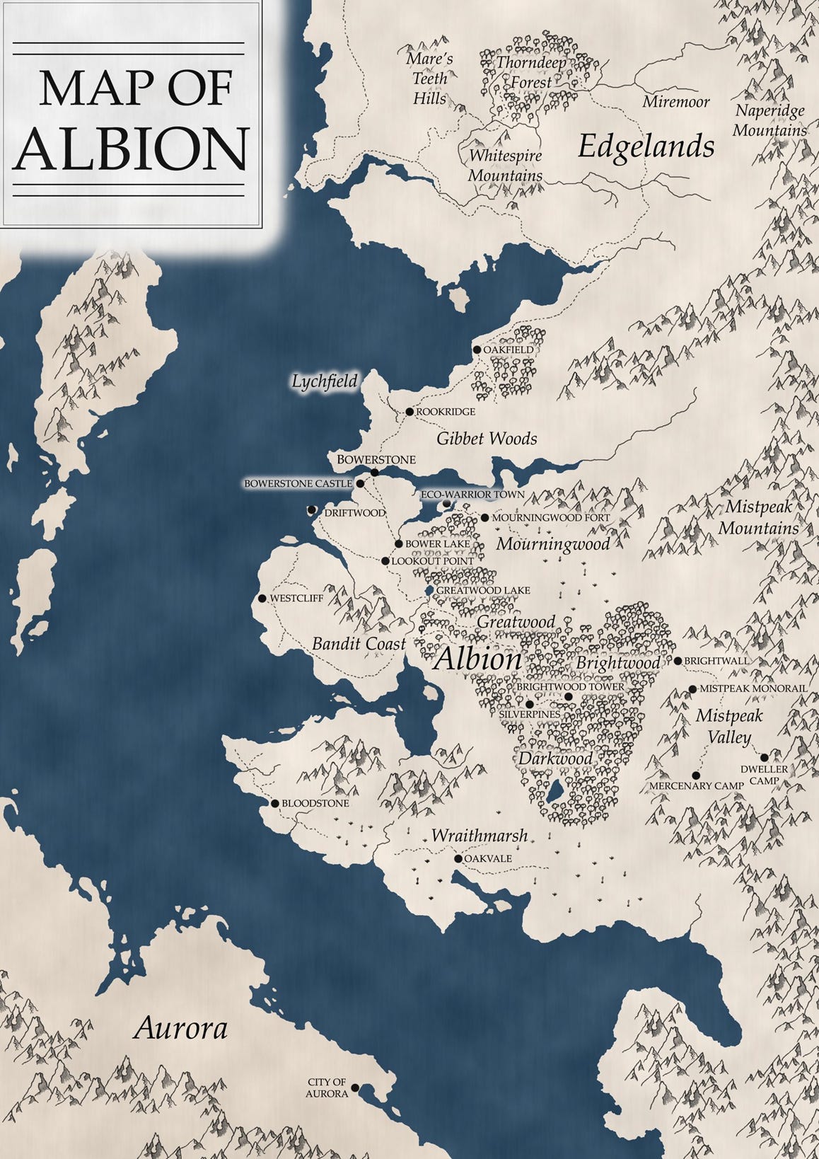 Redrawing My Fable Fan Map From 5 Years Ago By Dewi