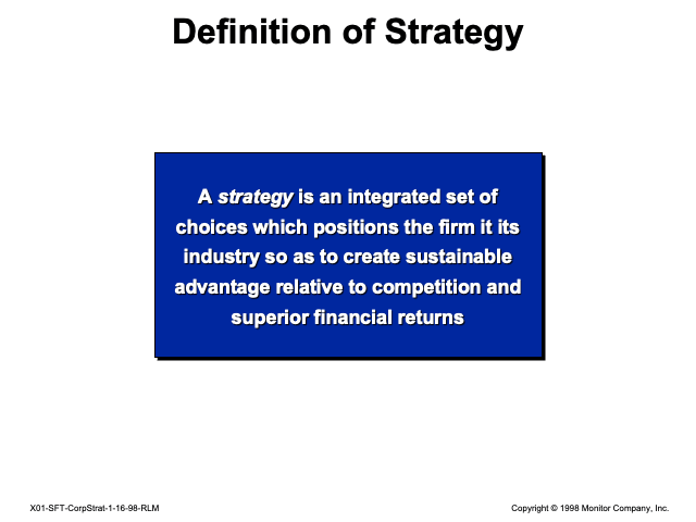 Revisiting My Definition of Strategy - Roger L. Martin