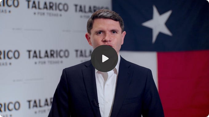 James Talarico (@jamestalarico): "Ken Paxton is the most corrupt ...