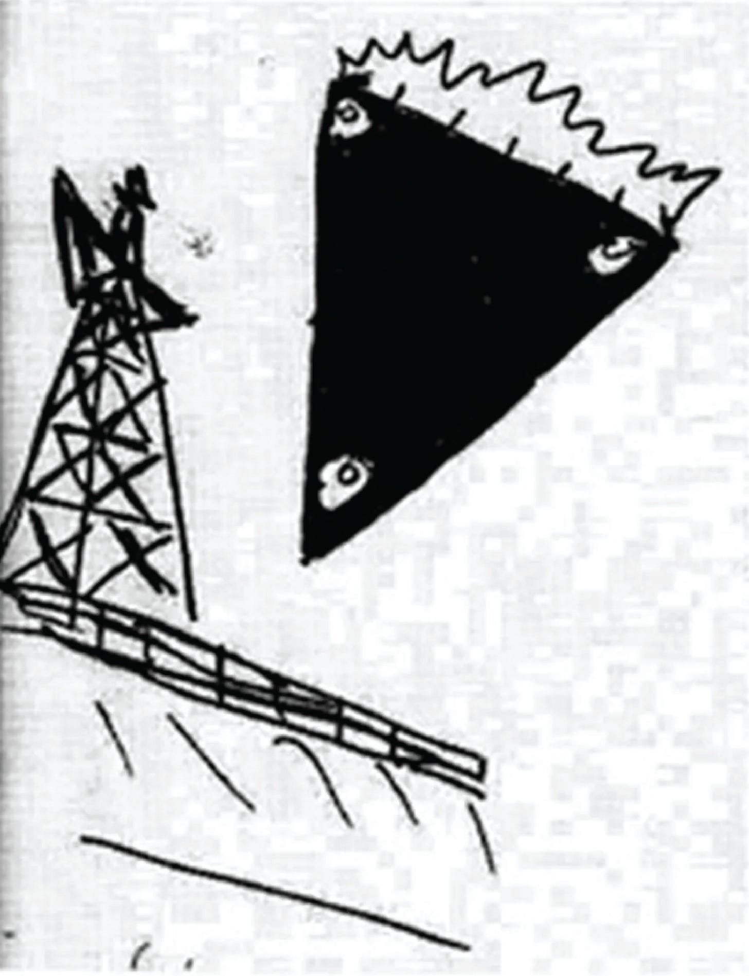 triangular ufo sighting