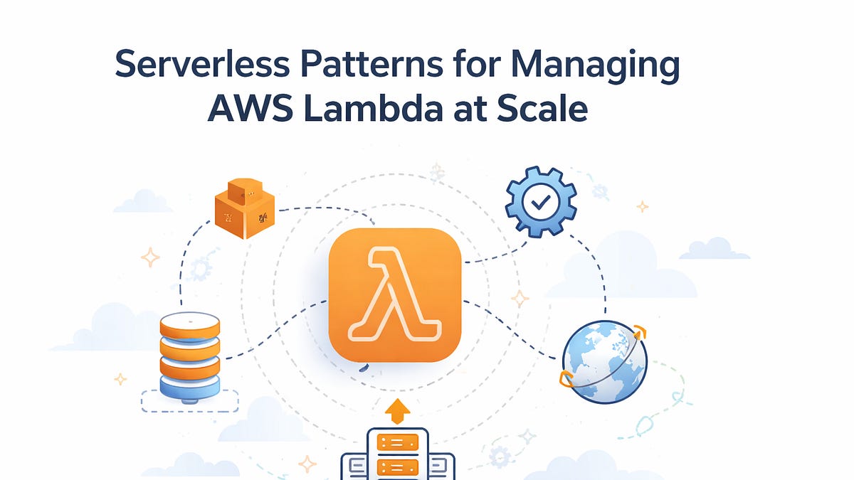 Serverless patterns for managing AWS Lambda at scale (from my re:Invent ...