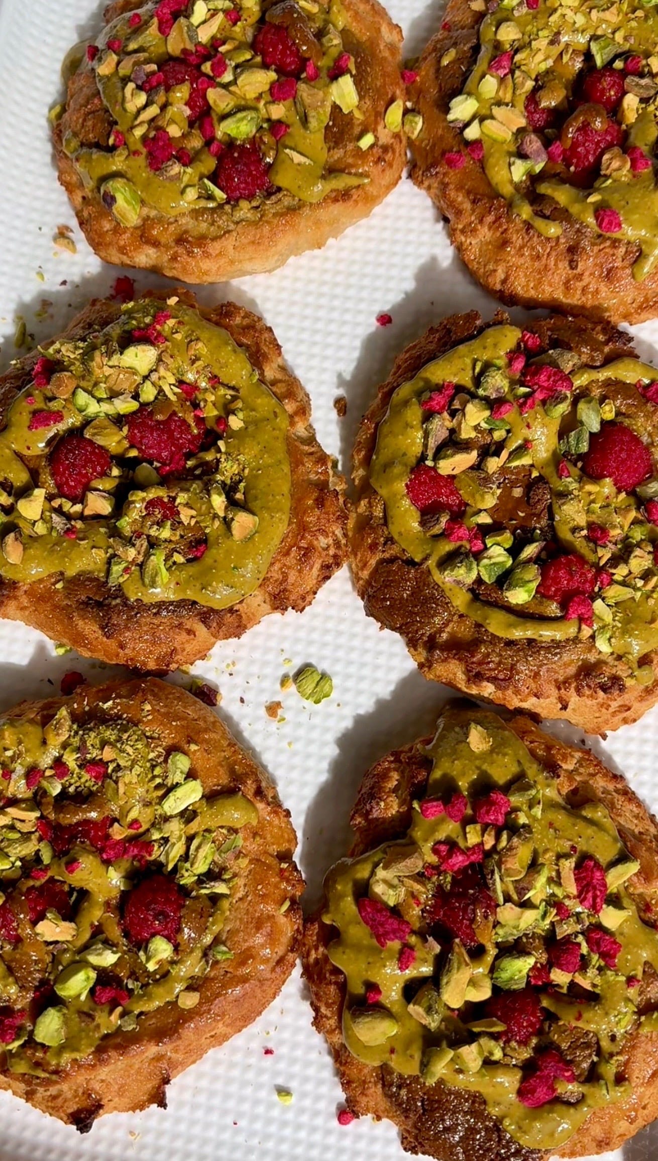 Healthy Pistachio Raspberry Sticky Buns - by Chef Josh Gale