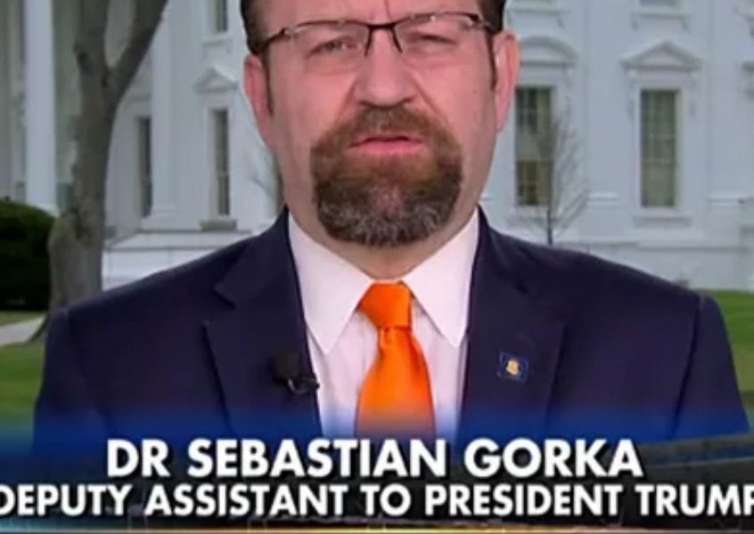Sebastian Gorka: A Costume Finds Its Camera