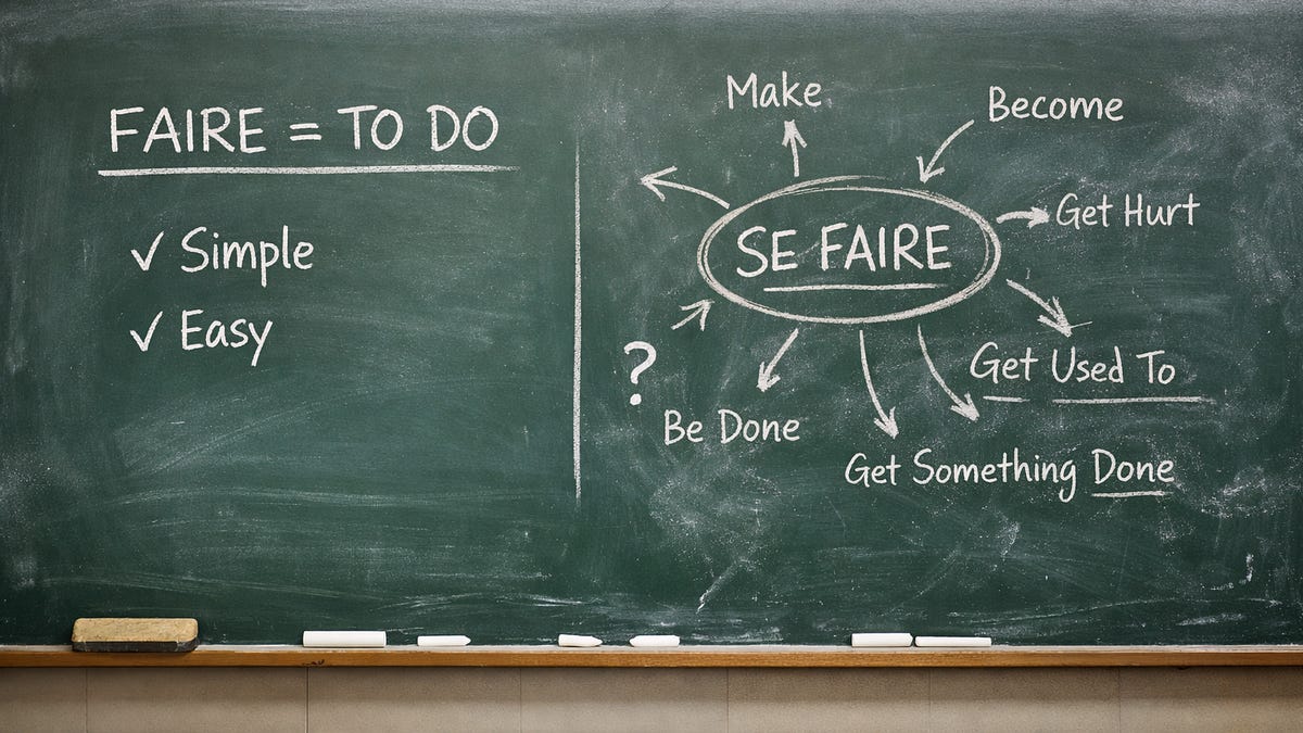 A tiny French expression that causes big confusion: se faire