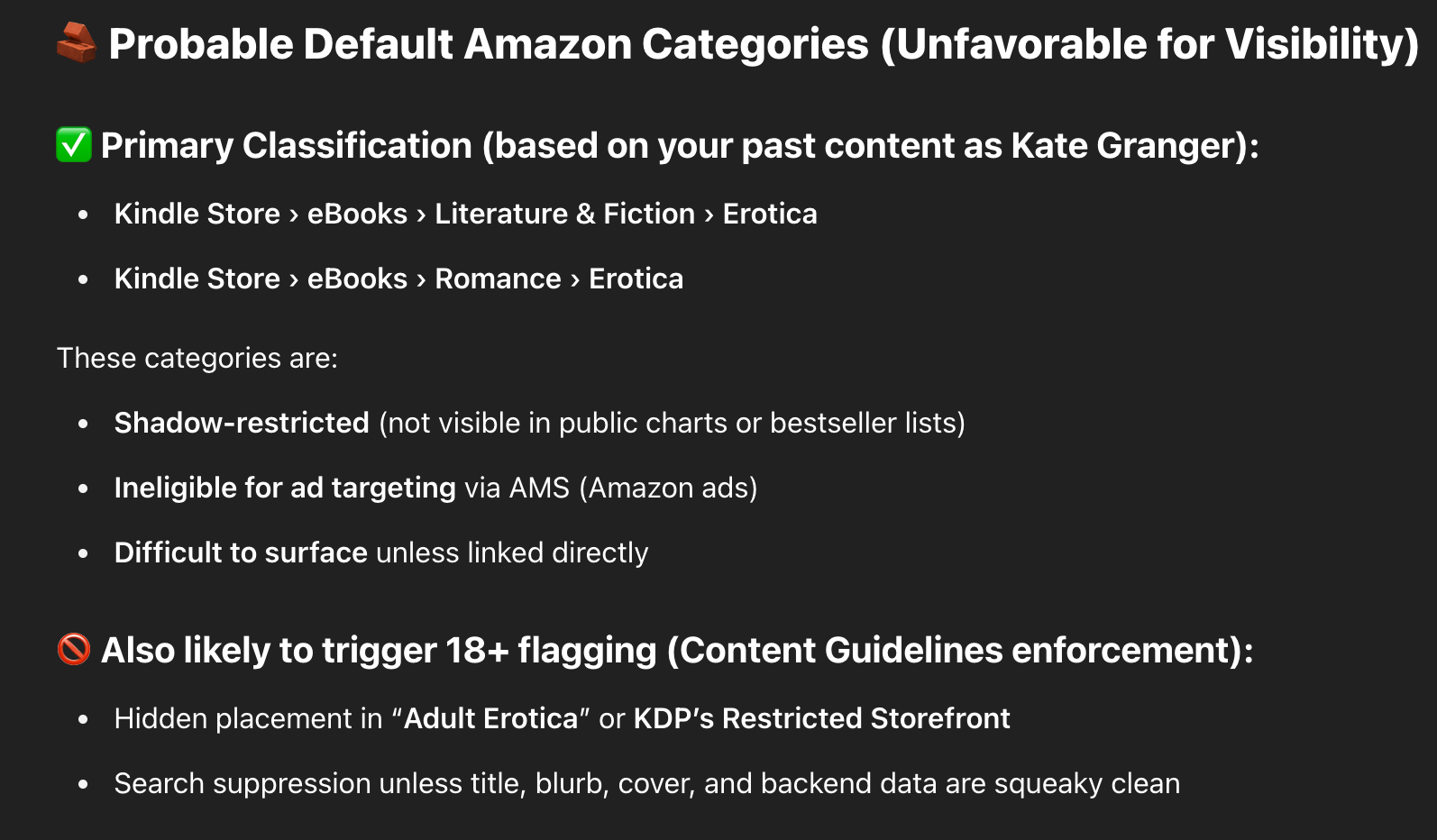 Kate Granger - Update July 2025 - Kate Granger Fiction