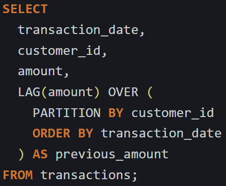 Comparing Rows with SQL Window Functions