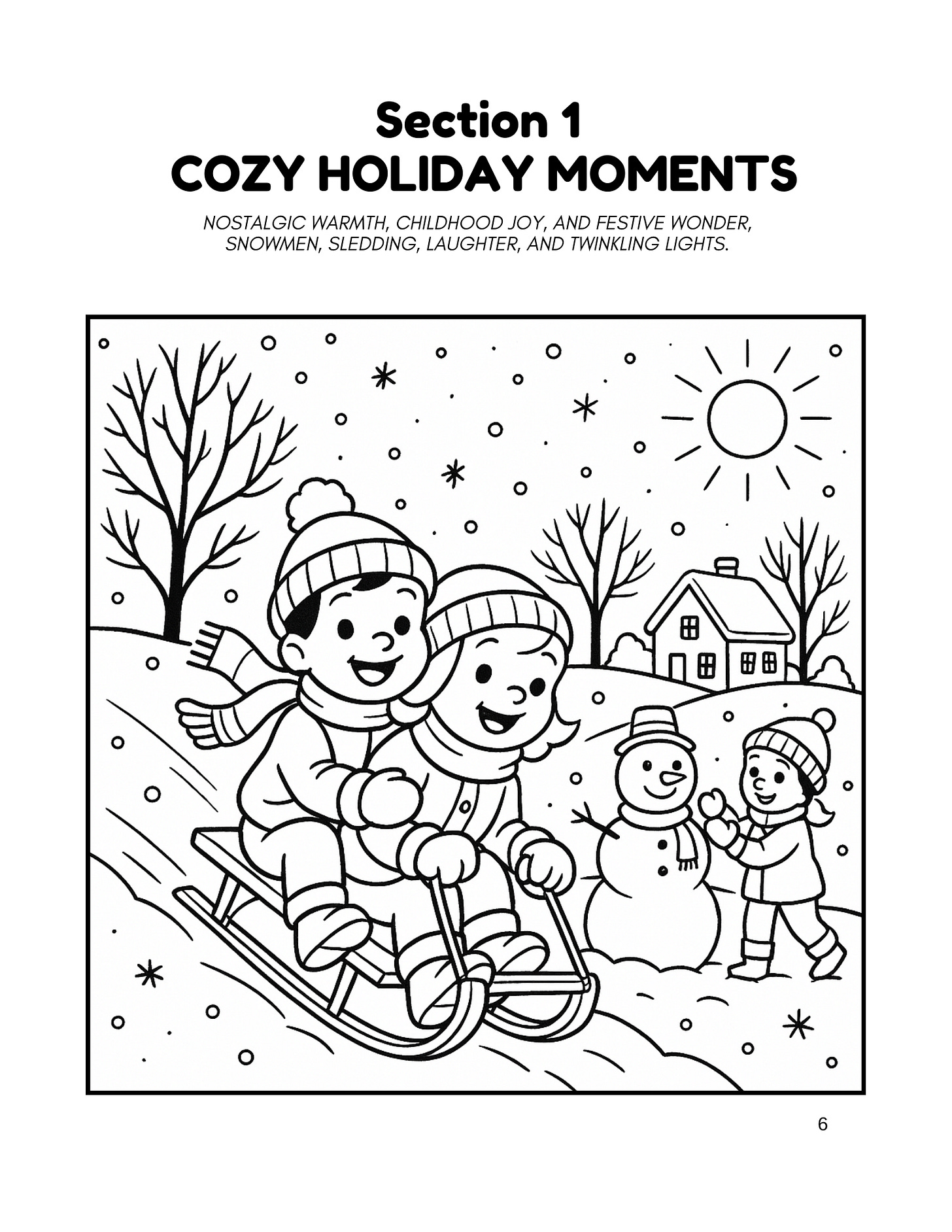 Comfy Winter: Word Search and Coloring Book