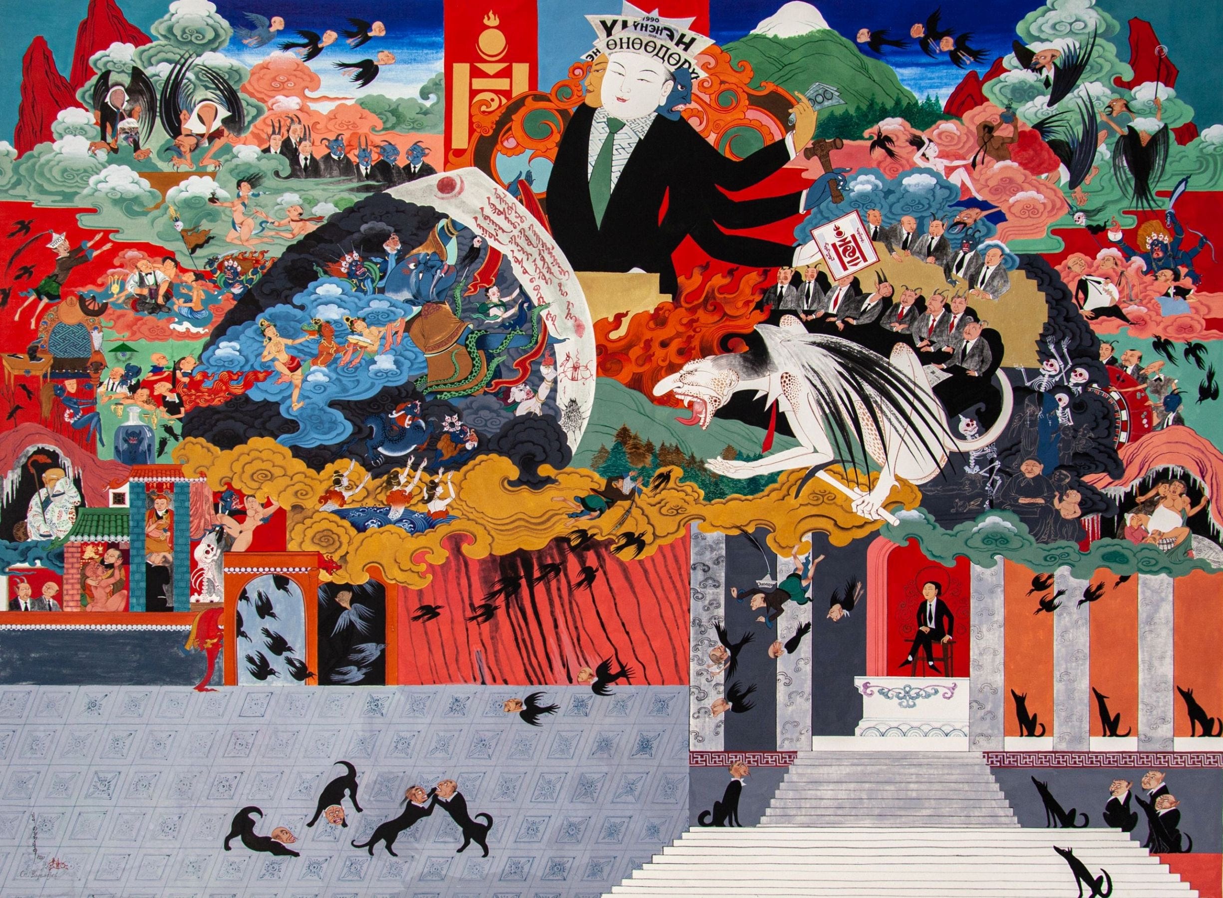 Art of Resistance: Mongol Zurag - artslicepod’s Substack