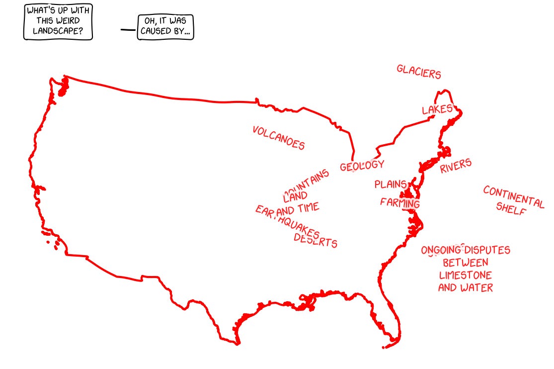 Making an xkcd-Style Map in Python - by Milan Janosov