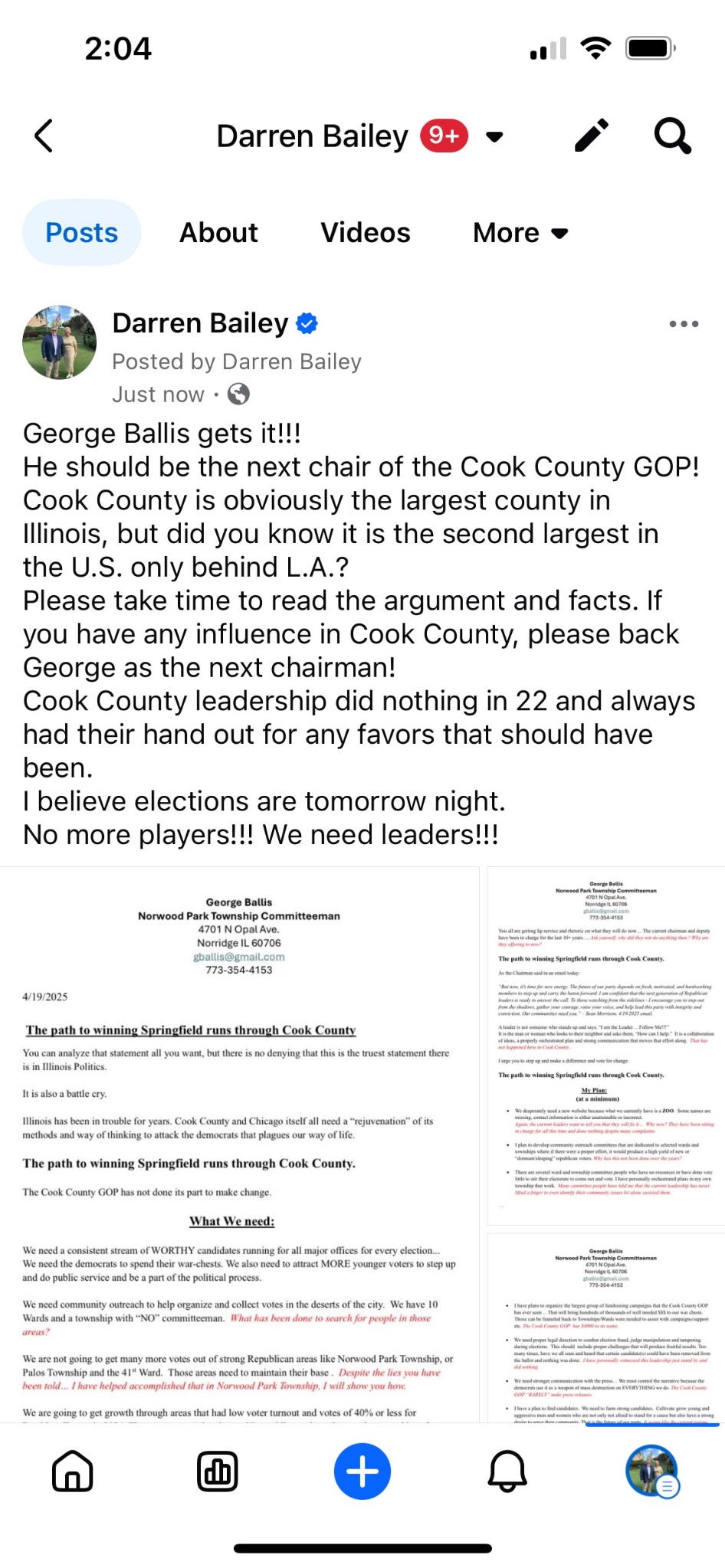 Cook County GOP Chair Candidates Part 2