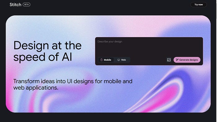 Google Stitch: Create Stunning UI Designs Effortlessly