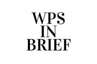 WPS in Brief | Aislinn Doyle | Substack