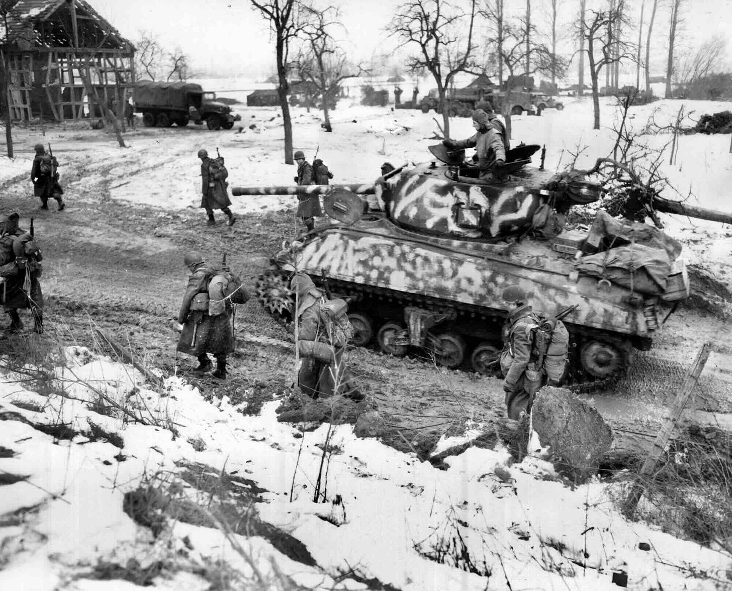 Last stand on a burning tank - by Martin Cherrett
